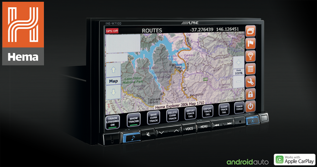 Alpine INE-W710D 7inch Infotainment system with HEMA (Discontinued ...